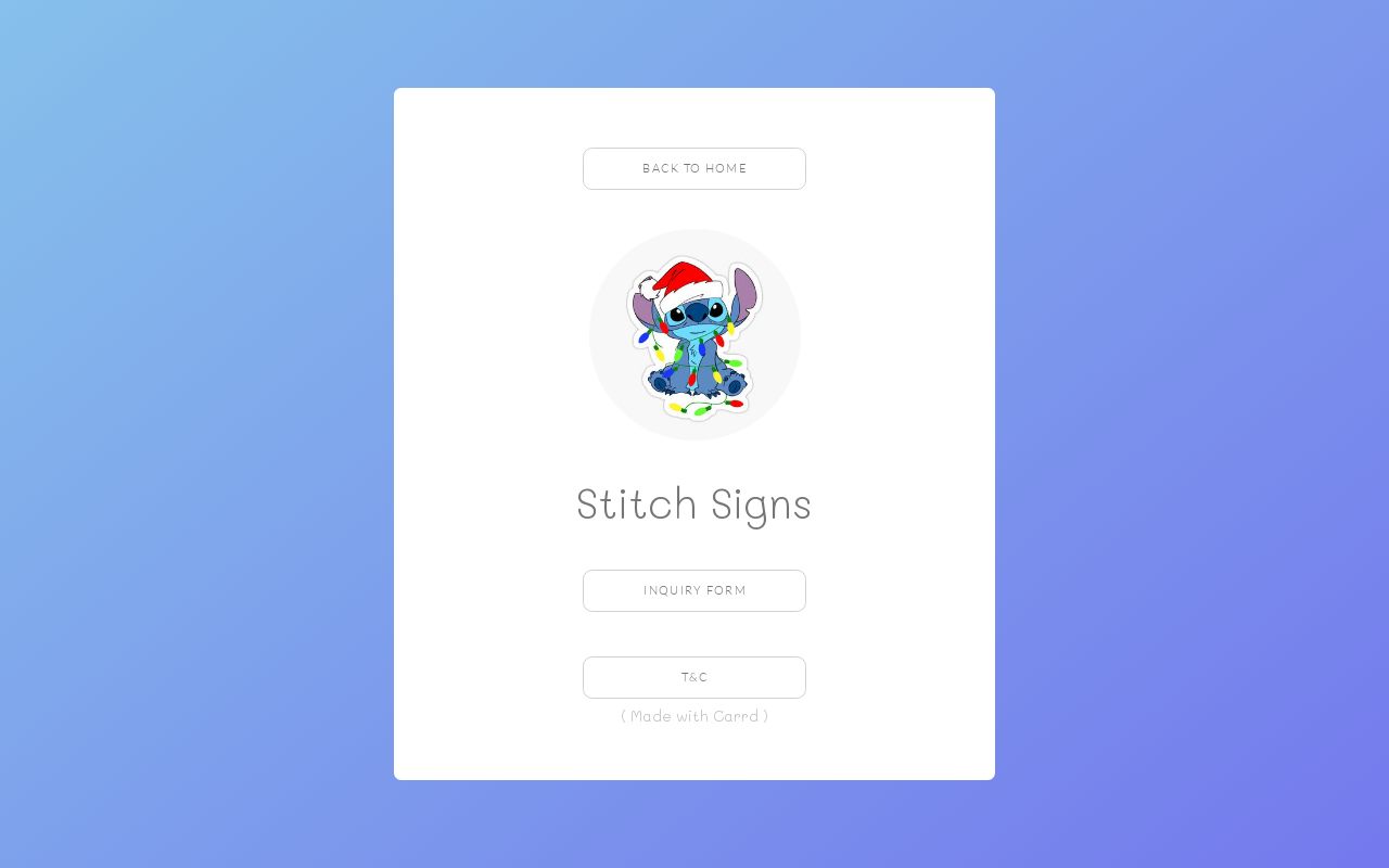 Stitch Signs